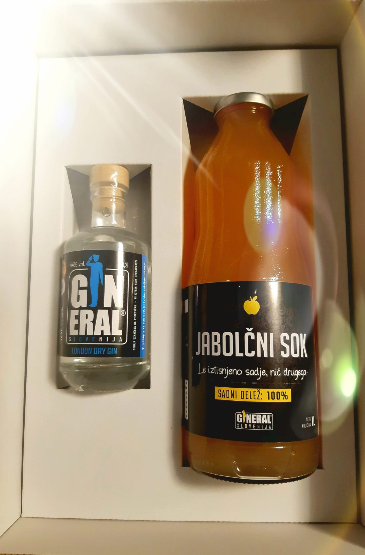 Komplet Gineral® topli gin v darilni embalaži - gineral